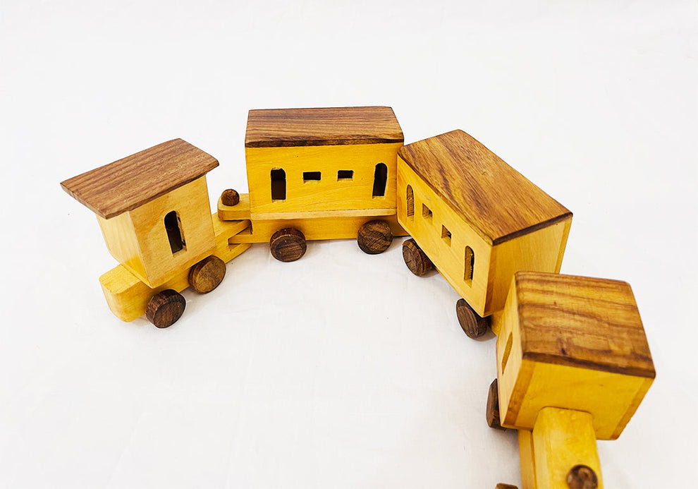 Wooden Boxes Train Push Toy – Healsway India